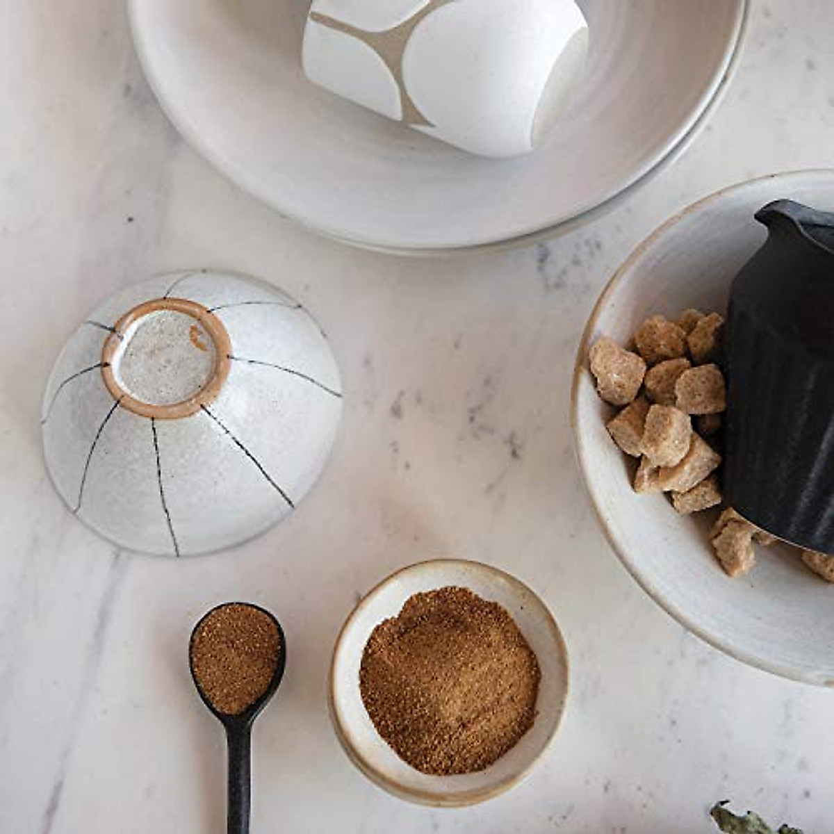 Creative Co-Op 14 oz. Stoneware, Reactive Glaze, Matte Black Finish Pitcher, 4.5"