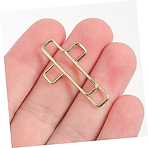 STOBOK 500 pcs Shape Exquisite School Bible Ornaments Organizer Small Metal Paperclips Bookmark Ticket Office Invitation Portable Creative Paper File Party Reading Files Modeling Book
