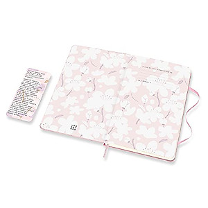 Moleskine Limited Edition Sakura Notebook, Hard Cover, Large (5" x 8.25"), Ruled/Lined, Graphic 1, 240 Pages