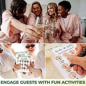 Woodamore Hilarious Bridal Shower Games 50 Guests - Wedding Shower Games for Bridal Shower Decorations, Wedding Games for Reception, Fun Bridal Party Games Bridal Shower Activities