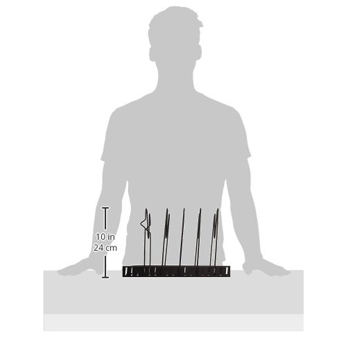 Gotham Steel Better Rack Pan Organizer, Black