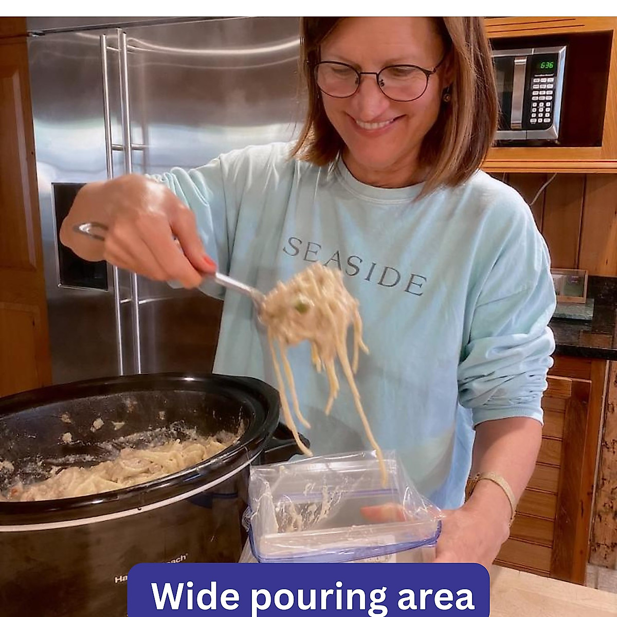 Zip Quicker Ziplock Bag Holder/Food Storage Bag Stand/Baggy Rack Holder/Hands-Free to Pour Leftovers/Filling Zip Lock Freezer Bag Stand/Bag Prep/Comes with both Gallon & Quart Sizes