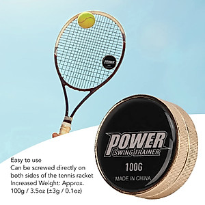 WGFOIP Tennis Racket Swing Weight Training Aid, Increase Hitting Force Correct Motion and Build Muscle Memory with 100g Weight for Fast Swing Speed