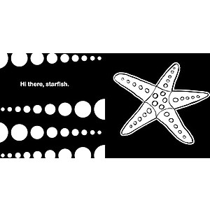 Hello, Ocean Friends: A Black-and-White Board Book for Babies That Helps Visual Development (High-Contrast Books)