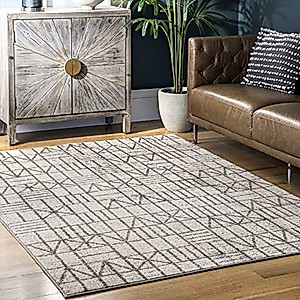 nuLOOM Clea Modern Tiles Runner Rug, 2' x 6', Grey