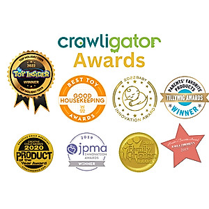 Crawligator Tummy Time Toy I Provides Mobility for Infants 4-12 Months I Early Childhood Dev (Green)