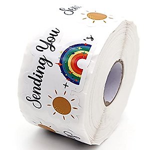 Small Business, Handmade Sticker,Packaging Sticker (Sun Rainbow)