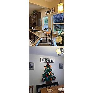 SIMPLY ANI Rustic Large Home Sign with Real Wreath for O|Framed Farmhouse Wood Wall Sign Plaque|Gallery Wall Hanging Decor, Rustic Farmhouse Home Decor|Shiplap Signs|Wooden Home Plaque|Fixer Upper