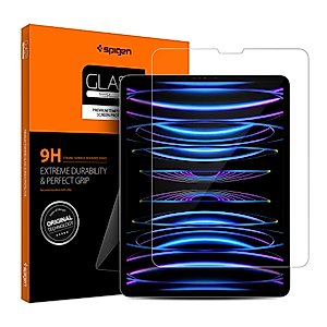 Spigen Tempered Glass Screen Protector GlasTR Slim Designed for iPad Pro 11 inch M2 (2022) / iPad Pro 11 inch (2021/2020/2018) / iPad Air 5 (2022) / iPad Air 4 (2020) 9H Hardness/Case-Friendly