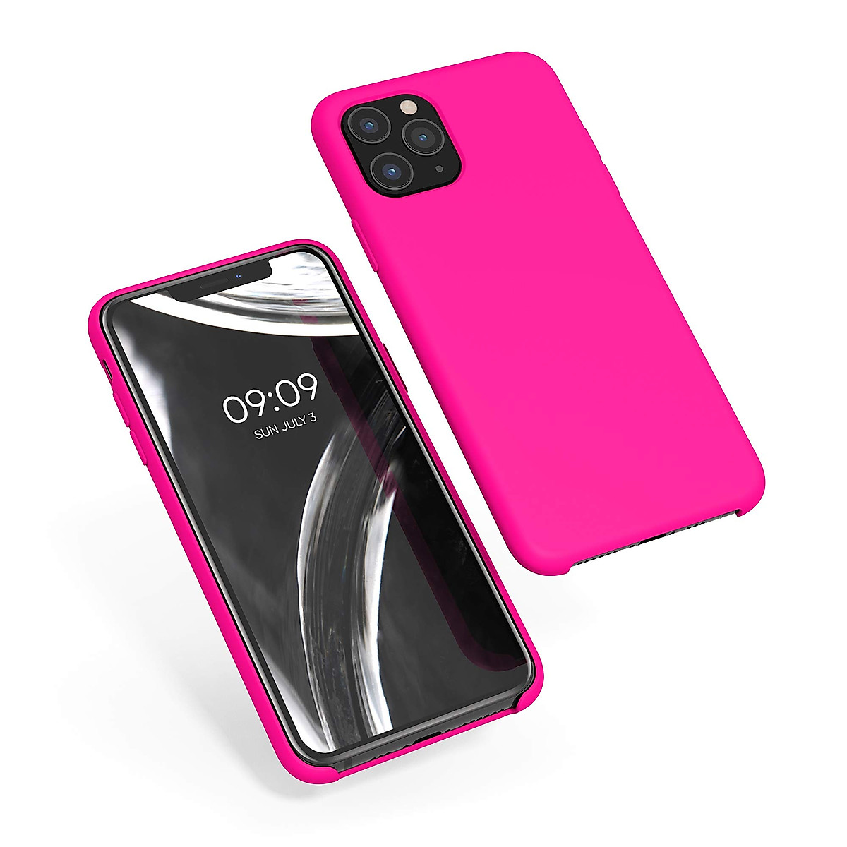 kwmobile Case Compatible with Apple iPhone 11 Pro Case - TPU Silicone Phone Cover with Soft Finish - Neon Pink