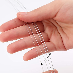 SAVITA 4/4 Violin String Universal Set Classic Silver String (GDAE) Steel Core with Nickel-Plated Ball Head for Violin Instruments