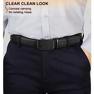 BULLIANT Belt Buckles for Mens Ratchet Belts Width 1 3/8(Black,1 3/8" Belt Width Buckle)