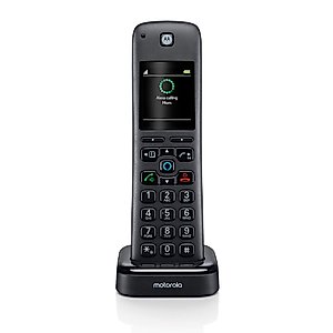 Motorola AX DECT 6.0 Accessory Cordless Handset for Motorola AX Series of Smart Cordless Phone and Answering Machines with Alexa Built-in