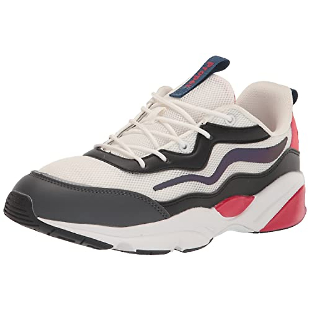 Propét Women's Stability Marvel Sneaker, Red/Charcoal, 8.5 US