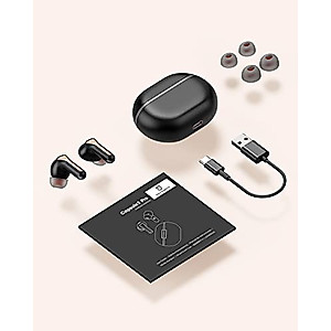 SoundPEATS Capsule3 Pro Wireless Earbuds with Hi-Res and LDAC, 43dB Hybrid Active Noise Cancelling Bluetooth 5.3 Earphones with 6 Mics for Calls, 52 Hours of Playtime, Transparency Mode, Game Mode
