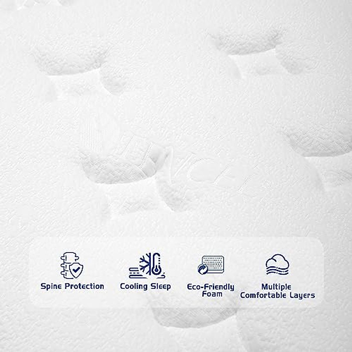 Ladinimo Queen Mattress, Hybrid Mattress with High Density Foam & Motion Isolation with Individually Wrapped Pocket Coils Medium Firm Mattresses,Queen Size Mattresses 80 * 60 * 10 inches