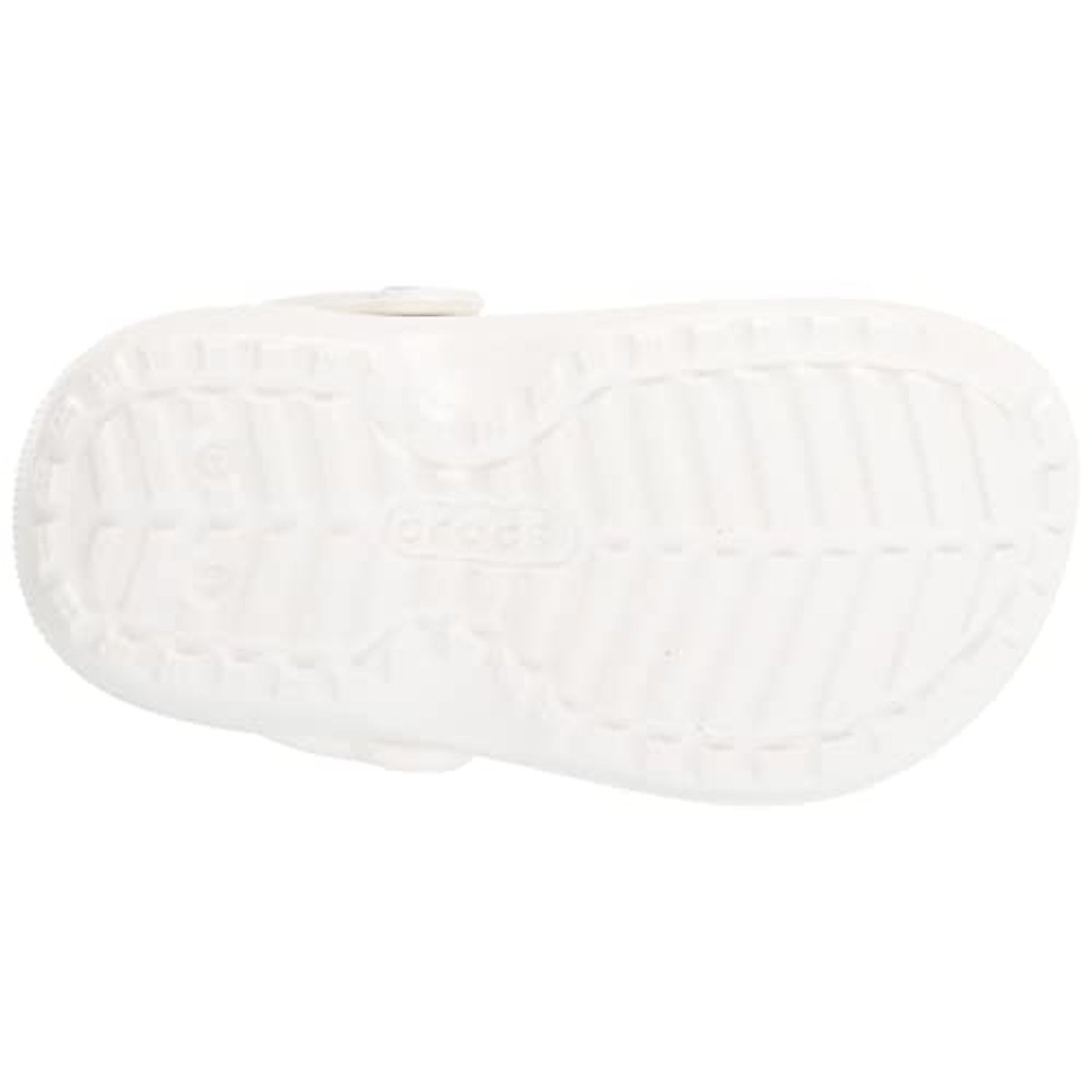 Crocs Kids' Classic Lined Clog Slippers, White, 4 Big Kid