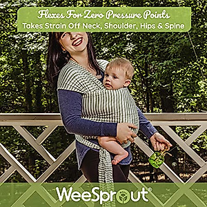 WeeSprout Baby Wraps Carrier - Perfect Child Sling for Newborn and Infant, Enhances Bonding, Soft and Breathable, Ideal for Babywearing