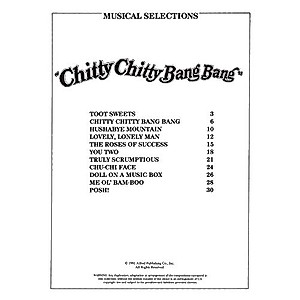 Chitty Chitty Bang Bang (Movie Selections): Piano/Vocal/Chords
