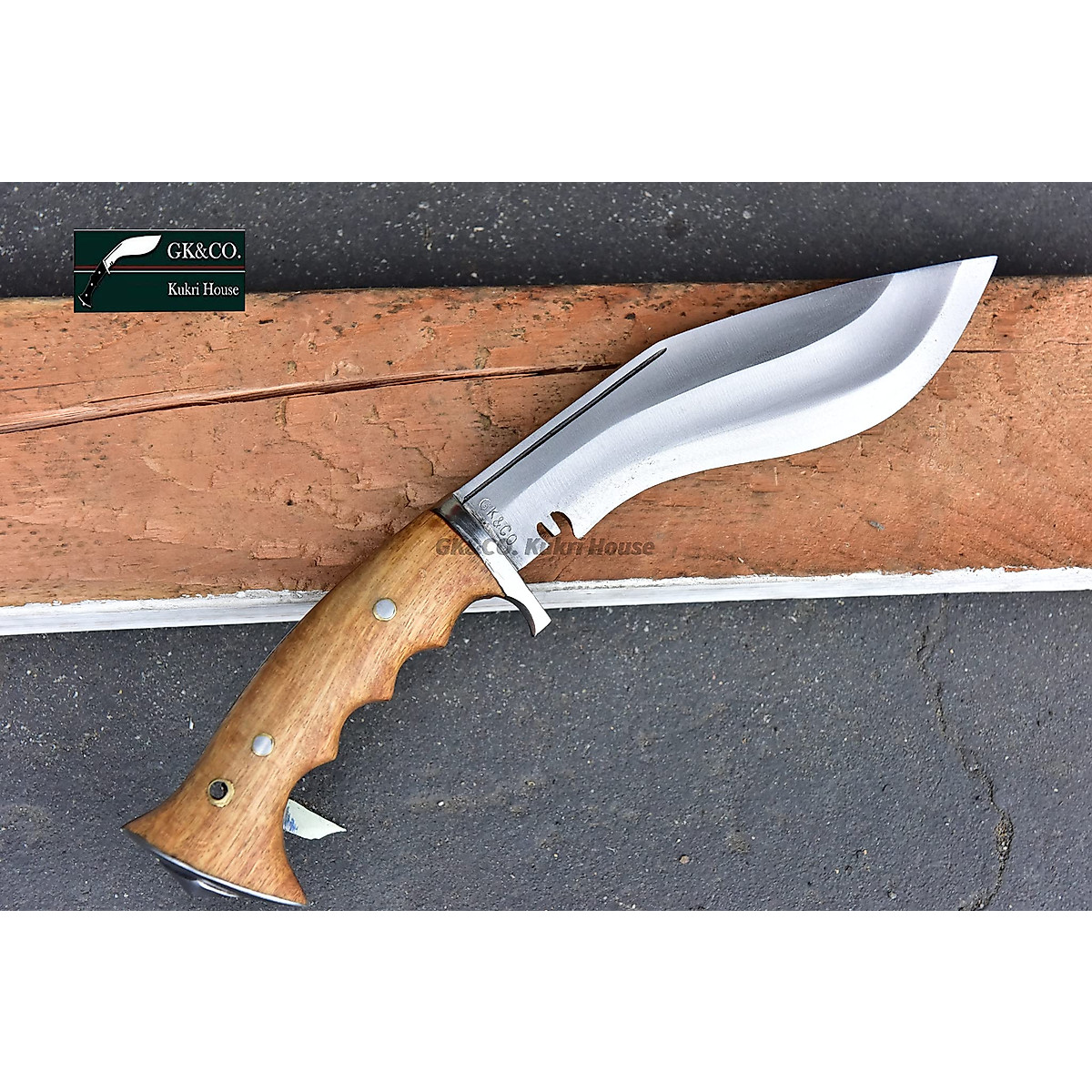 GK&CO. Kukri House Genuine kukri/khukuri - 6 Inch Iraqi Panawal Angkhola Gripper Handle White Sheath Hand Made in Nepal…
