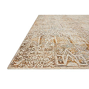 Loloi Lourdes Ivory/Orange 2'-7" x 7'-9" Runner Rug