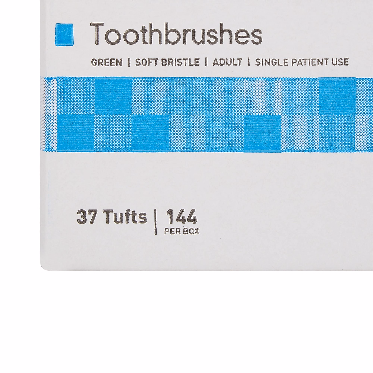 McKesson Toothbrush, Soft Bristle, Single Use/Disposable, Green, 144 Count, 1 Pack