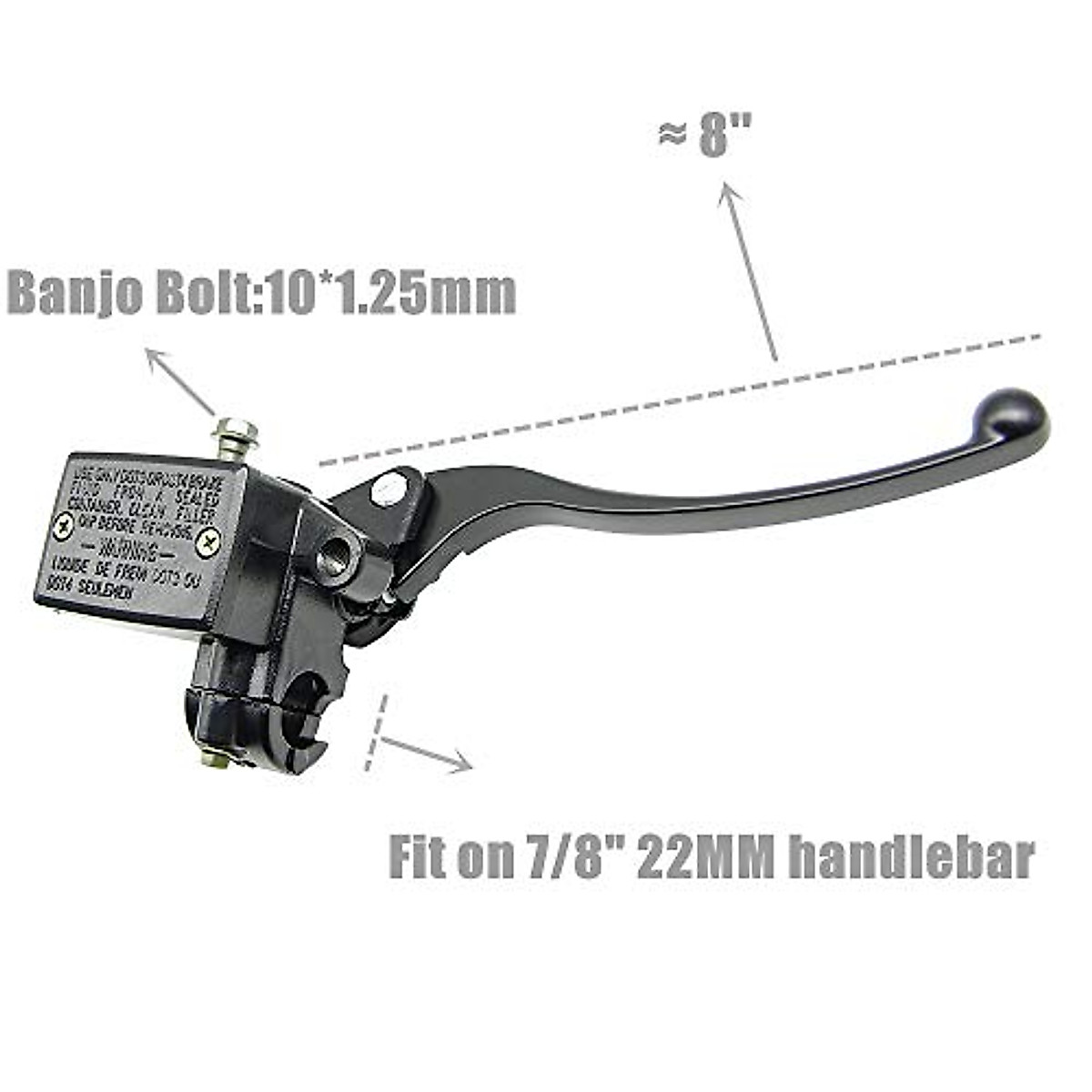 OLIFANT Brake Master Cylinder Handle for Honda TRX 250 300 350 400 450 Foreman 500 Rubicon FourTrax 300 Rancher 350 Recon Rincon Sportrax 7/8 ATV Hydraulic Brake Lever