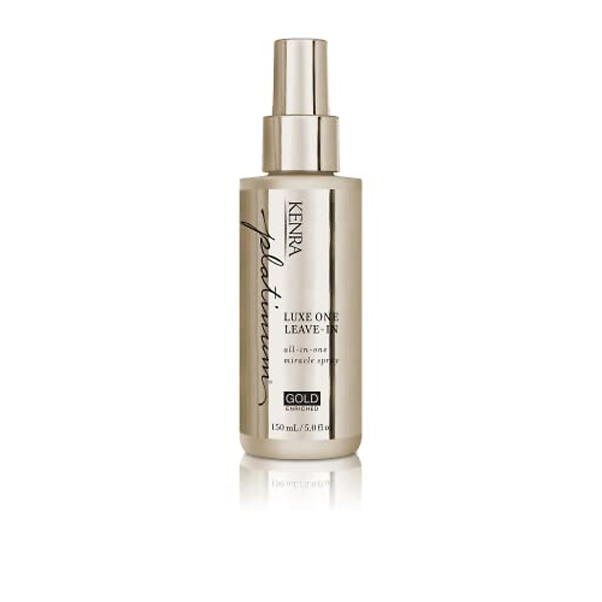Kenra Platinum Luxe One Leave-In | All-In One Miracle Spray | Enriched with Precious Gold | Opulent Slip & Shine | Thermal/Heat Protection | Medium To Coarse Hair | 5 fl. Oz