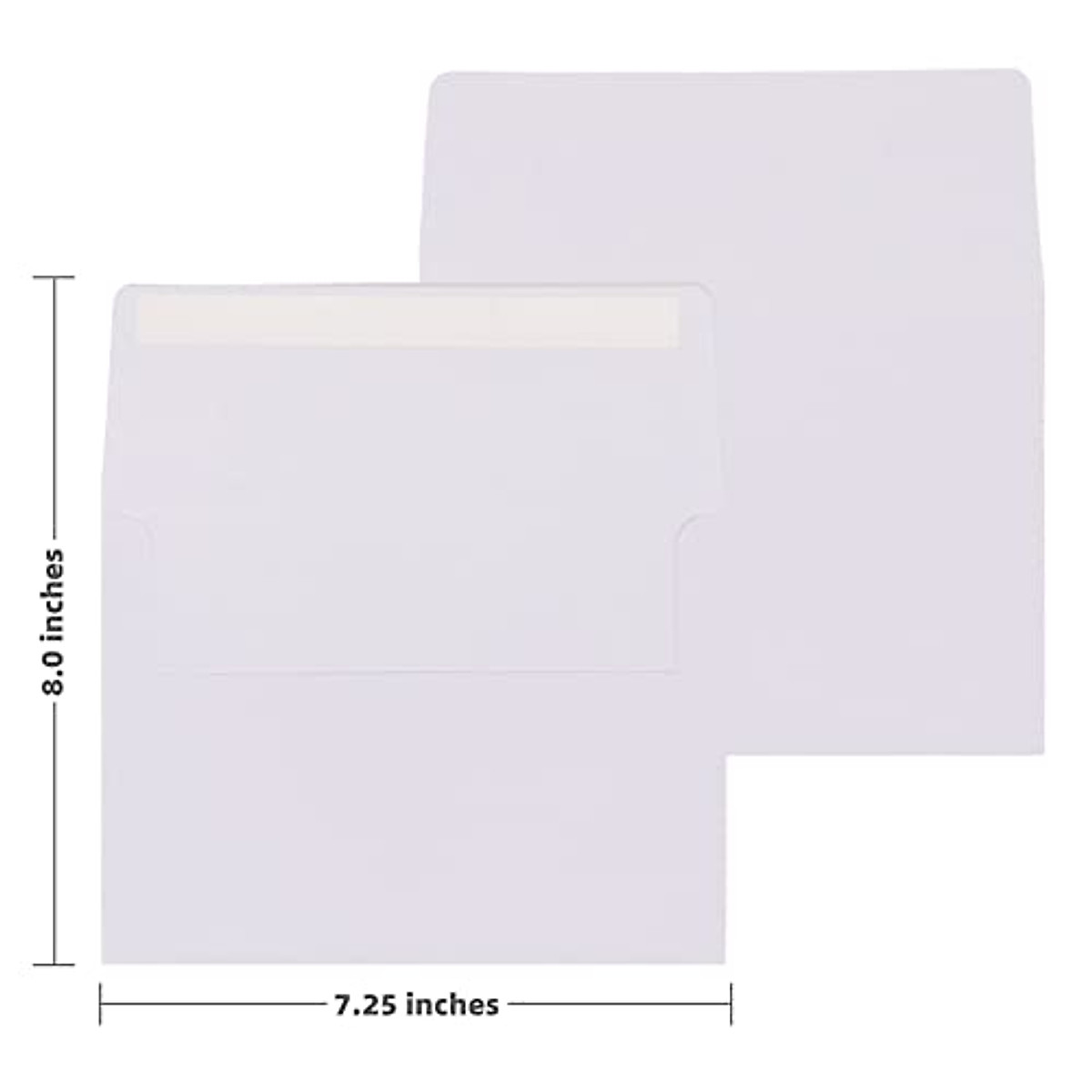 36-Pack White 5x7 Envelopes Self Seal A7 Envelopes, Mailing Envelopes, 5x7 Envelopes for Invitations, White Envelopes for 5x7 Cards, Letters, Photos, Thank You Cards, Wedding