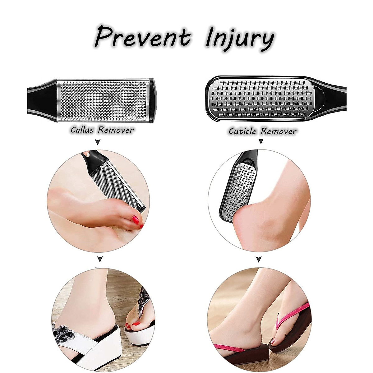 Professional Pedicure Kit, 26 in 1 Stainless Steel Foot Care Tools With Foot File and Callus Remover for Men Women Travel