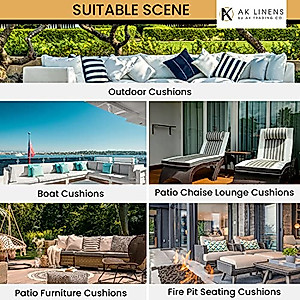 AK TRADING CO. Durable and Water-Resistant Dry Fast Foam for Indoor and Outdoor Furniture Cushions - 3" Thick x 24" Wide x 72" Long