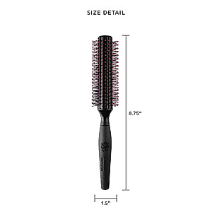 Cricket Static Free RPM 12 Row Round Hair Brush - Curling, Blow Drying, Detangling and Styling Wet or Dry, Suitable for All Hair Types