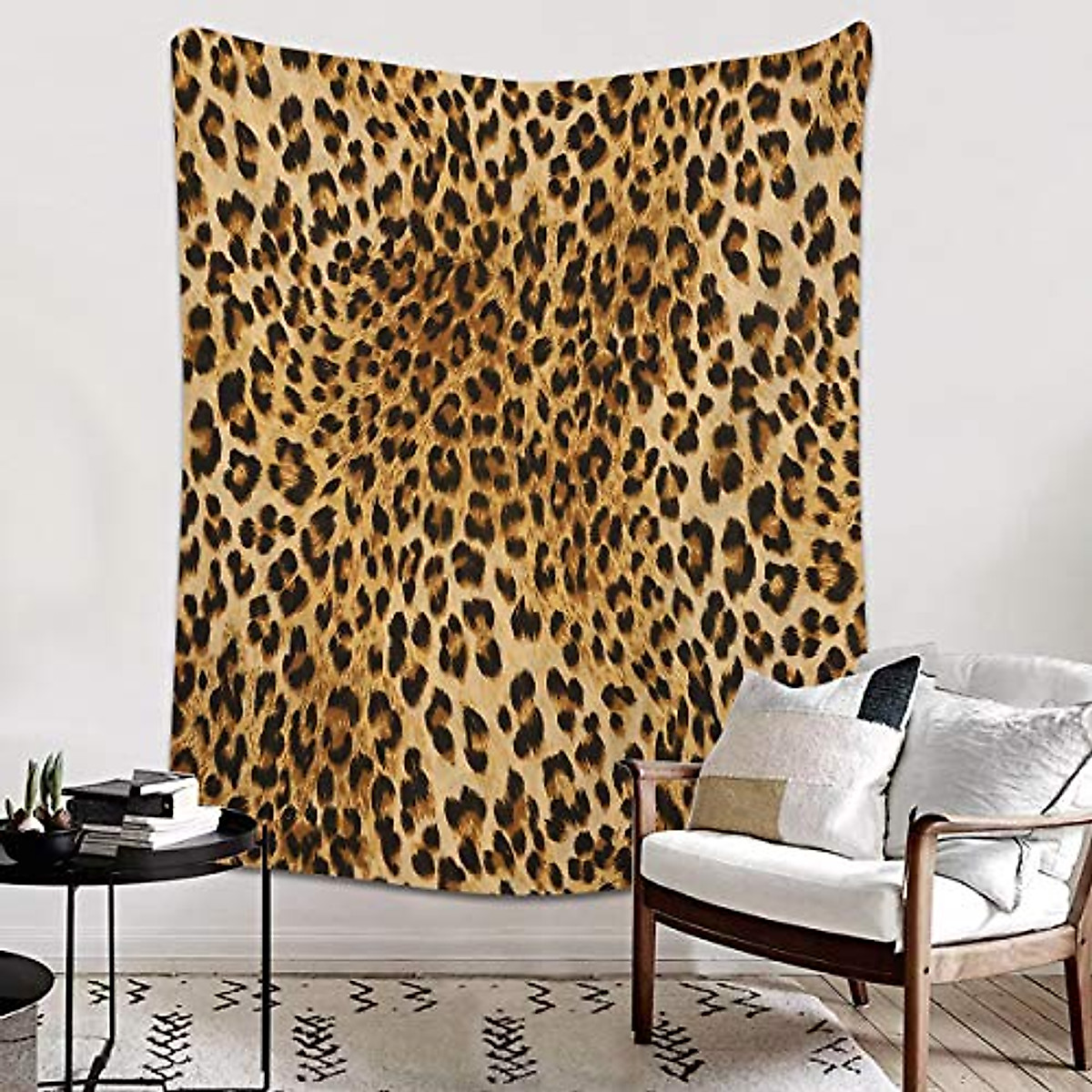 Throw Blanket Leopard Print Soft Plush Flannel Fleece Bed Blanket for Kids Adults, Warm Bed Throws for Bed Sofa Couch, Machine Washable 40x50 inches