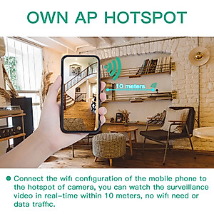 OLYAXEN Mini Spy Camera WiFi Hidden Camera Night Vision 4K HD Spy Cam for Home Security Easy to Set Wireless Indoor Smallest Camera with Motion Detection IP Camera Remote Viewing