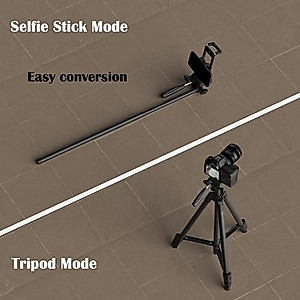 KINGJUE 71'' Camera Phone Tripod & Selfie Stick Compatible with Canon Nikon DSLR All Cell Phones with Universal Tablet Phone Holder Remote Shutter Bubble Level and Carry Bag Max Load 6.6LB