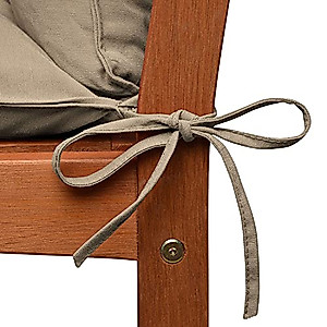 Rlosqvee Outside Benches Cushion with Backrest, Thicken Waterproof Swing Cushions 2/3 Seater Replacement, Porch Swing Cushions Outdoor (Beige, 40 x 60 inch)