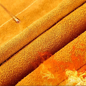 Leather Welding Spats Welder Shoe Protector, Welding Safety Shoes Protectors, Welding Gaiters, Fire Resistant Boot & Shoes Covers, Heat and Abrasion Resistant Welder Protective Foot Covers (1 Pair)