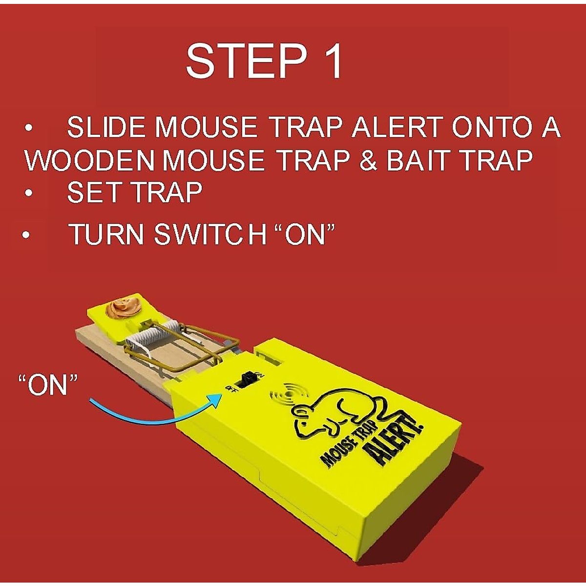 Mouse Trap Alert - No more unpleasant smells in your home because of decaying mouse, you are alerted when the mouse trap is triggered