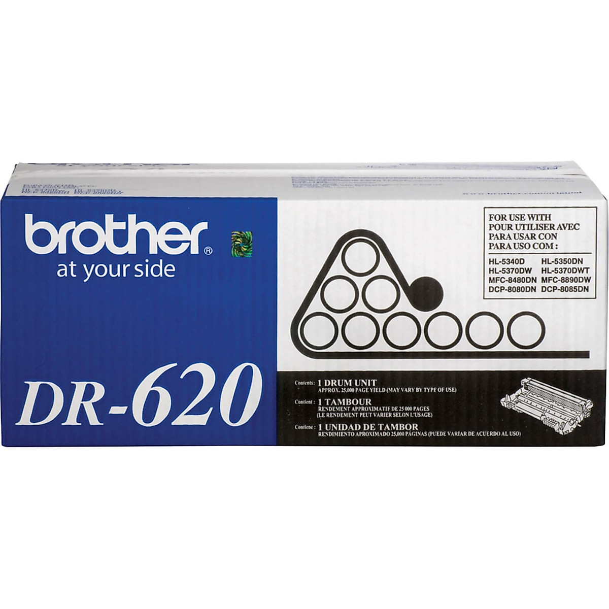 Brother Genuine Unit, DR620, Seamless Integration, Yields Up to 25,000 Pages, Black