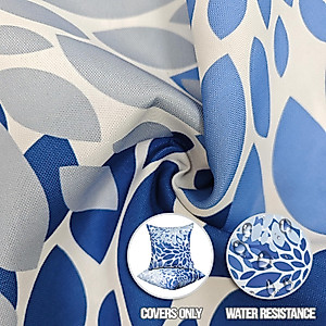 XXPILOS Outdoor Pillow Covers, Outdoor Lumbar Pillow Covers Outdoor Pillows Case 2PCS Waterproof Outdoor Pillow Covers 18x18 Inch Home Decor for Furniture Patio Couch Bed Sofa Bedroom