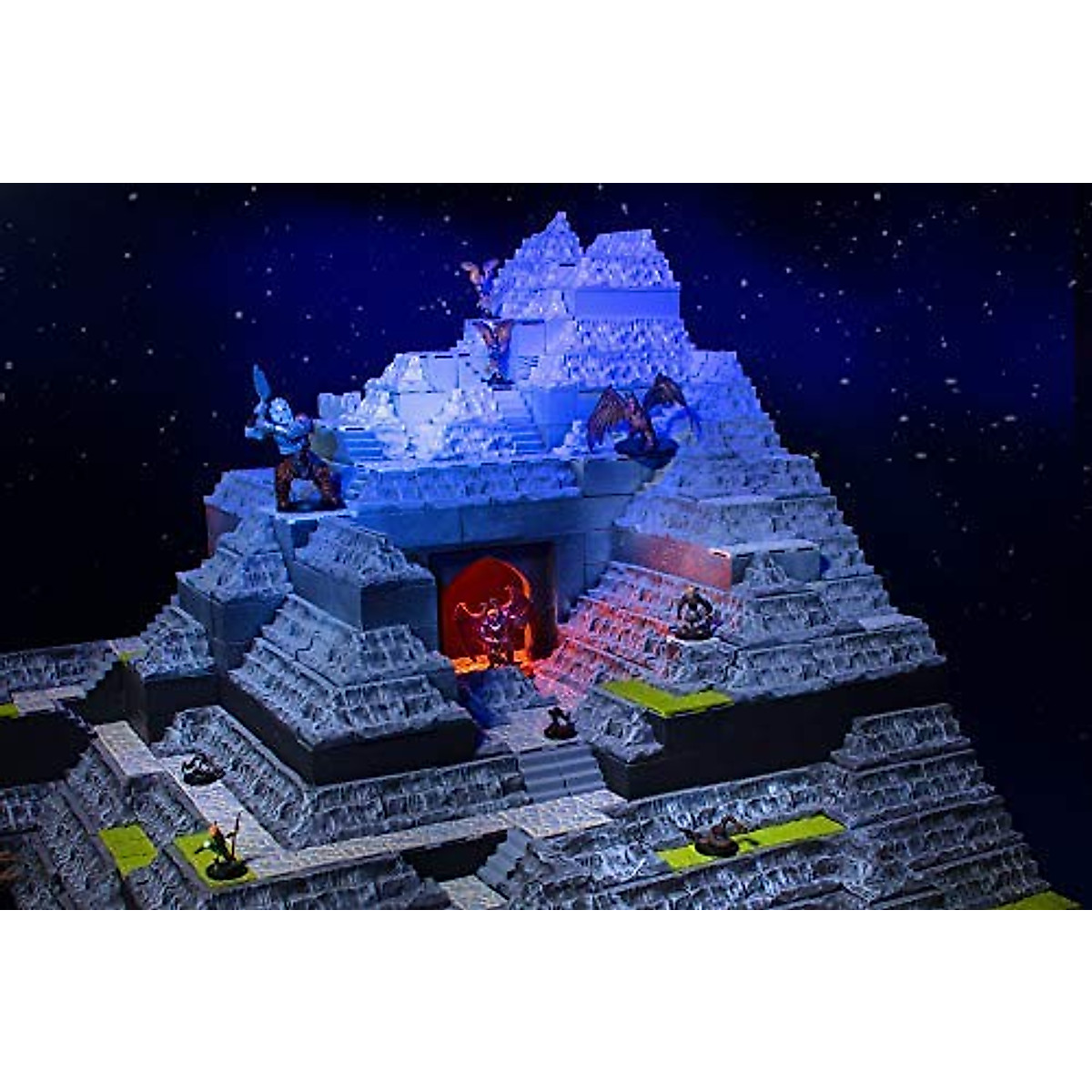 Monster Adventure Terrain - 95pc Cavern Expansion Set - Fully Modular and Stackable 3-D Tabletop World Builder Compatible with DND Dungeons Dragons, Pathfinder, and All RPG Games