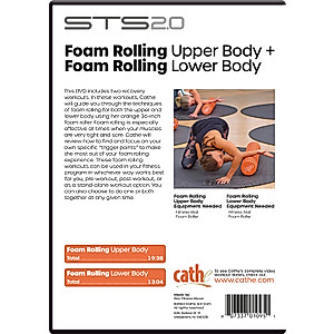 Cathe STS 2.0 Foam Rolling Upper + Lower Body Recovery Workout DVD For Women & Men - Use As a Self-Myofascial Release Techniques To Improve Mobility, Reduce Muscle Soreness, and Enhance Athletic Performance.