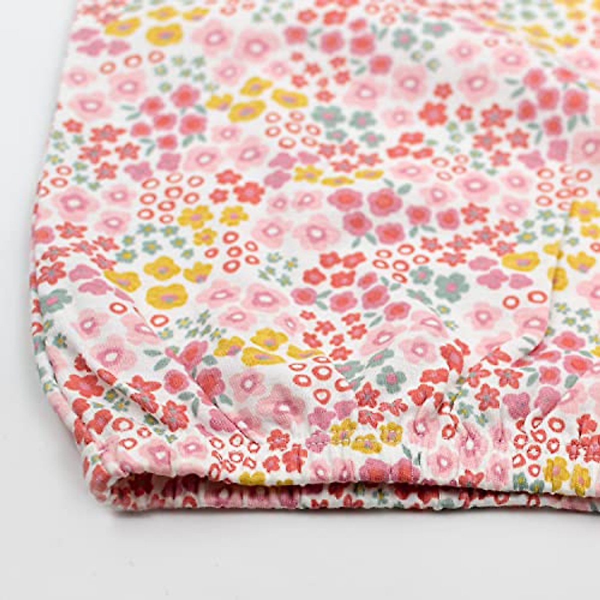 HonestBaby unisex baby 2-pack Organic Cotton Sleeper Nightgown, Meadow Floral Pink Blush, 0-6 Months US