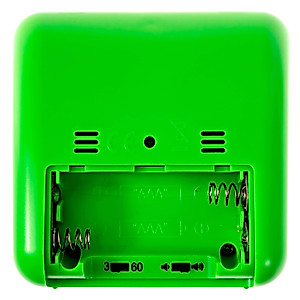 Wynnline 60-Minute Visual Analog Timer - Countdown Clock for Classroom, Kids with Autism, Silent, No Loud Ticking – Kitchen Minute Timer with Low & High, 3 & 60 Sec Alarm, Green