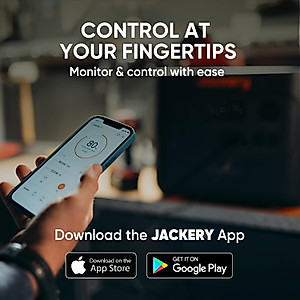 Jackery Solar Generator 300 Plus Portable Power Station with 1X SolarSaga 100W Solar Panel, 288Wh Backup LiFePO4 Battery, 300W AC Outlet for RV, Outdoors, Camping, Traveling, and Emergencies