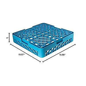 Carlisle FoodService Products RB14 OptiClean Bowl/Open Rack, Blue (Pack of 6)