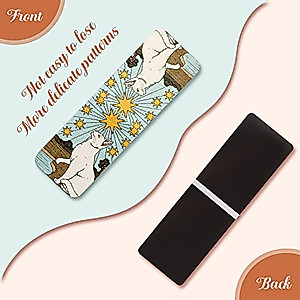 10 Pieces Magnetic Bookmarks Magnet Page Markers Assorted Book Markers Set for Students Reading (Tarot Style)