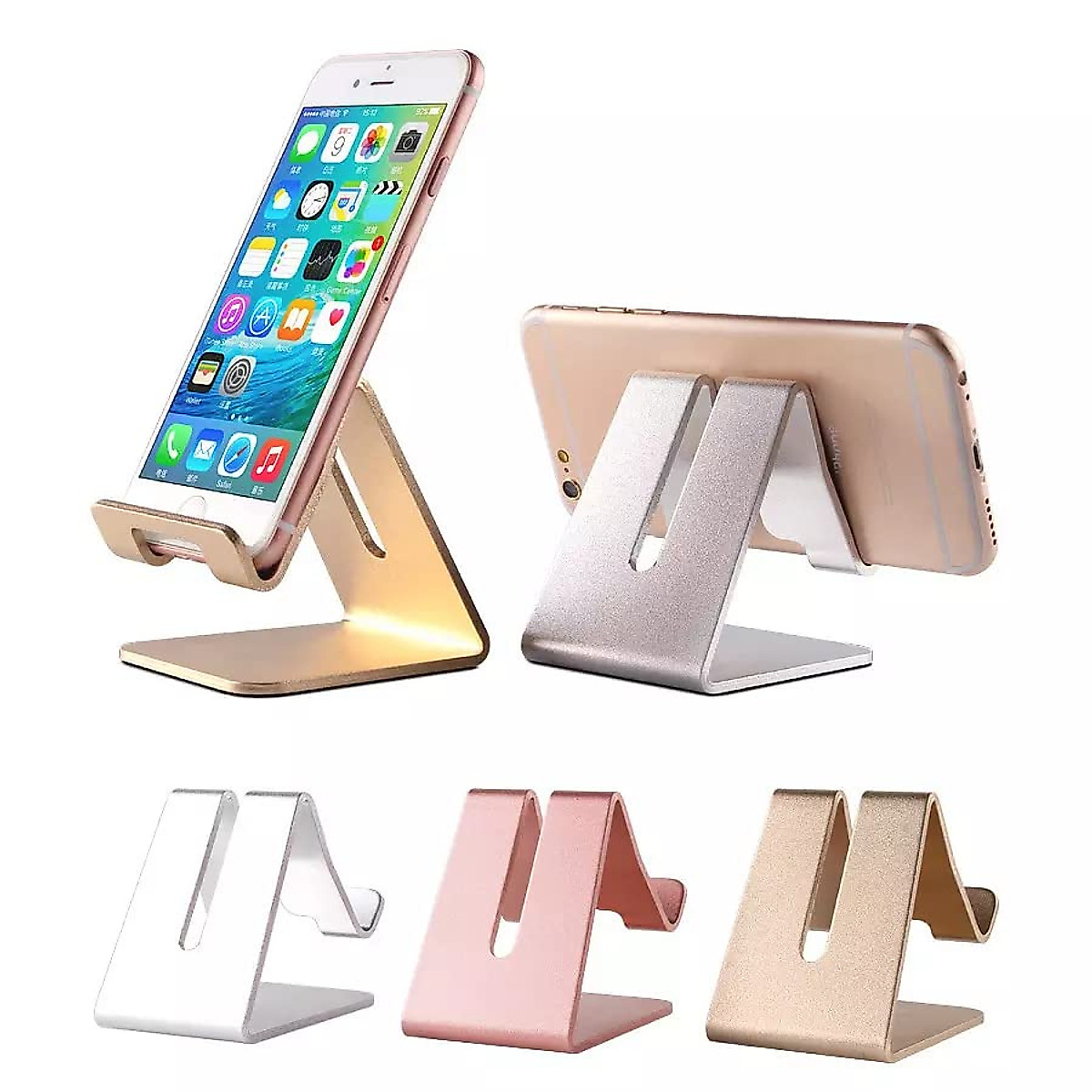Aluminium Alloy Cell Phone Stand,Aluminum Desktop Stand Gold