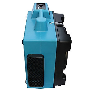 XPOWER X-3400A Air Scrubber 3 Stage Filtration, Negative Air Machine w/Power Outlets, 3 Stage Airbourne Cleaner, Scrubber HEPA Filter System for Water Damage Restoration, Commercial & Home Use, Blue
