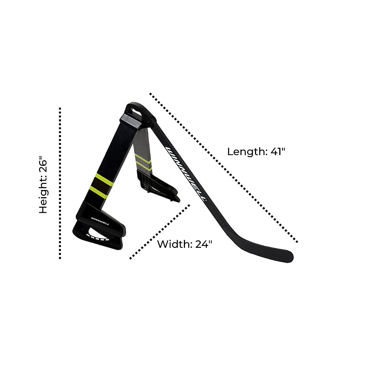 Winnwell Hockey Defender Stickhandling Aid - Pro Stick Handling Trainer Suitable for On & Off Ice, Improve Puck Control & Coordination | Training Equipment Made for Kids & Adult Hockey Players